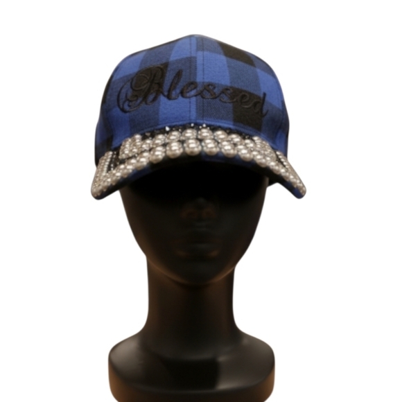 Handmade | Accessories | Ashley Stewart Blue Buffalo Plaid Blessed ...